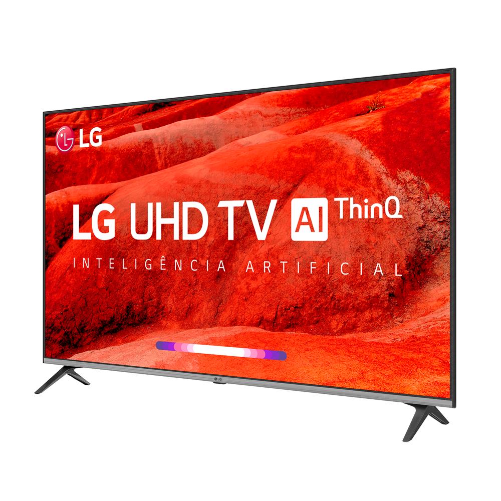 Smart TV LED 55" UHD 4K LG 55UM7520PSB com ThinQ AI Inteligência ...
